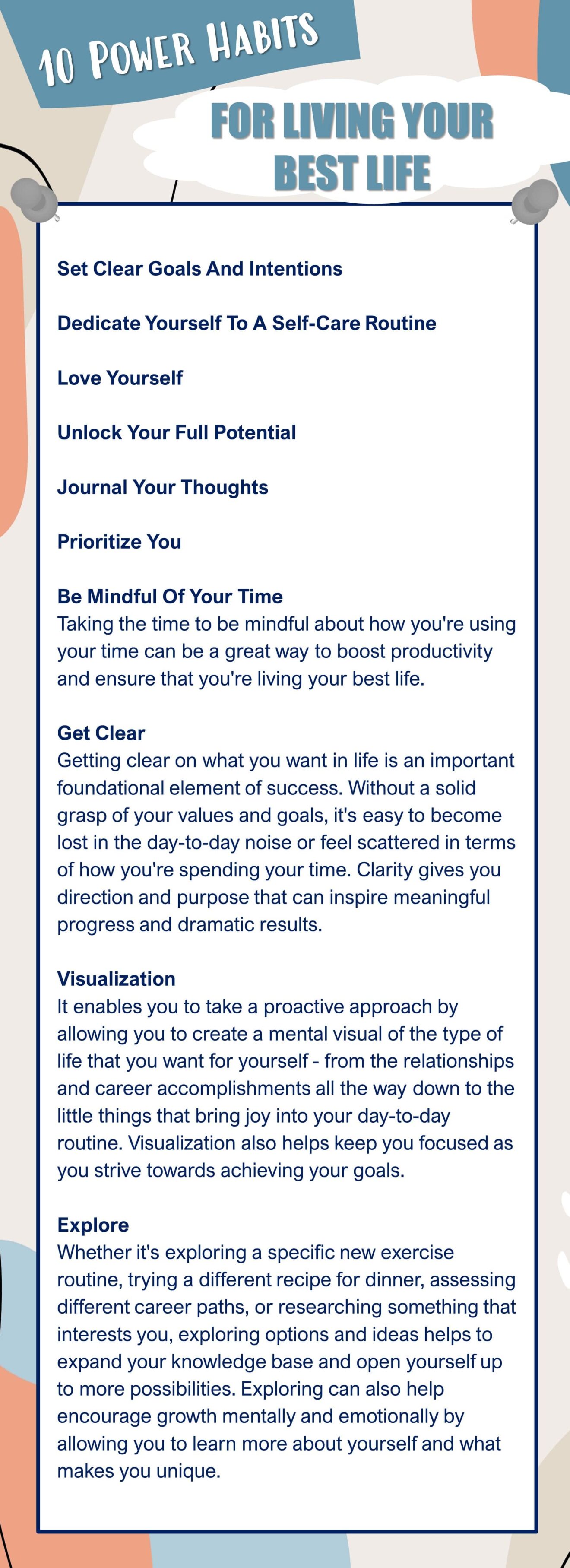 10 Power Habits For Living Your Best Life - SUCCESS MYSTIC