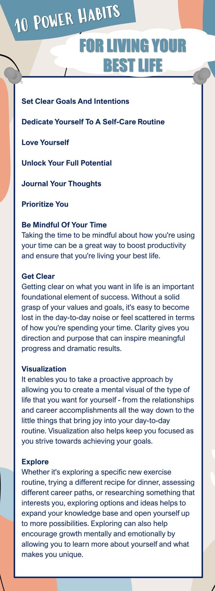 10 Power Habits For Living Your Best Life - SUCCESS MYSTIC