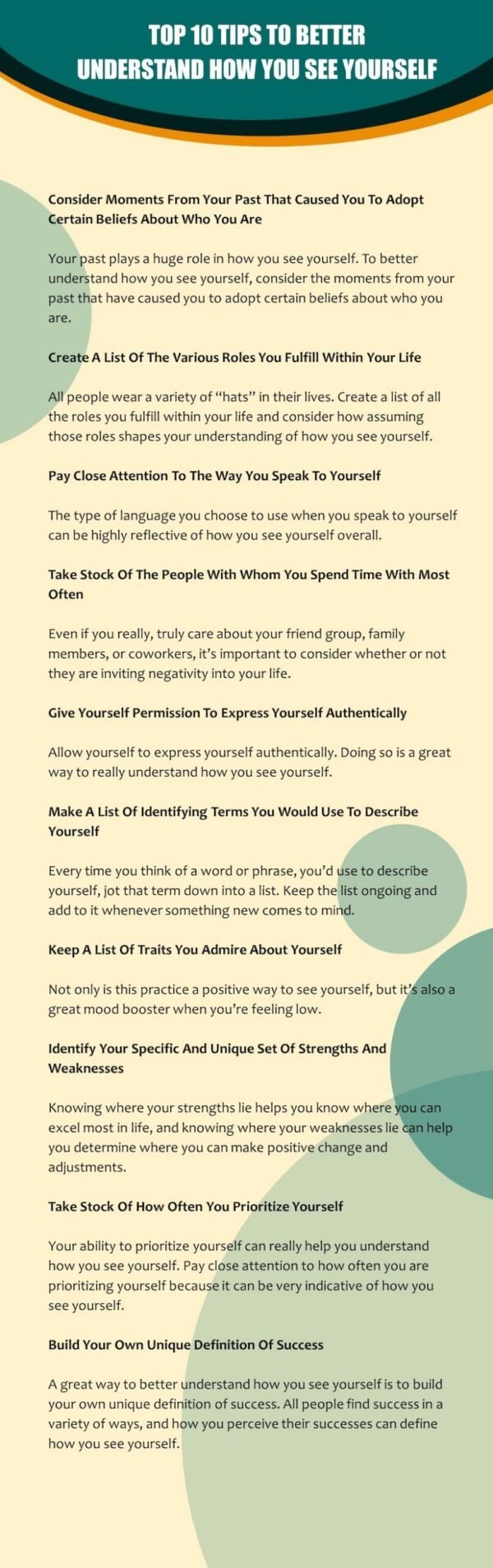Top 10 Tips To Better Understand How You See Yourself - SUCCESS MYSTIC